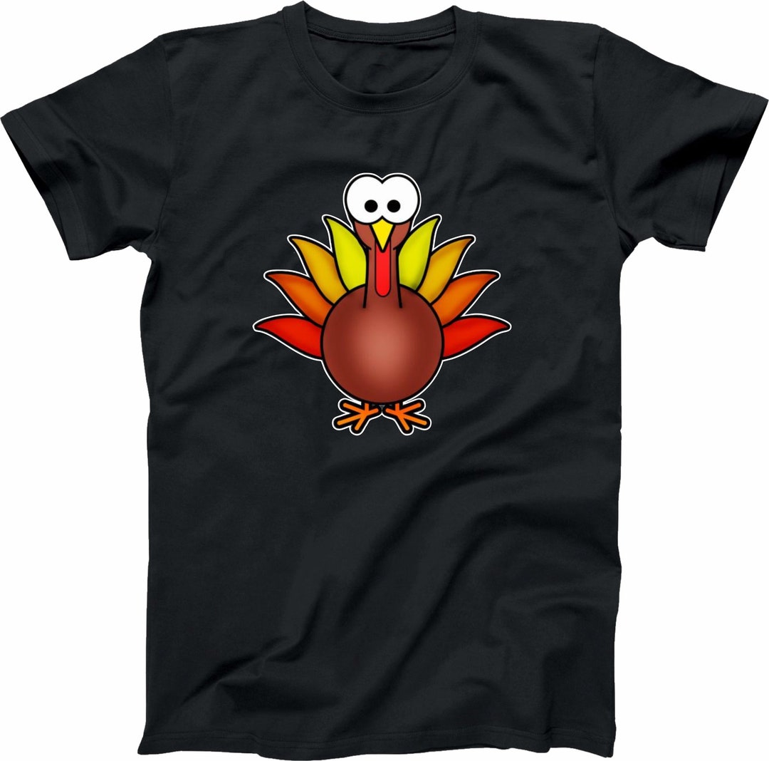 Cartoon Turkey Thanksgiving T-shirt: All Sizes - Etsy