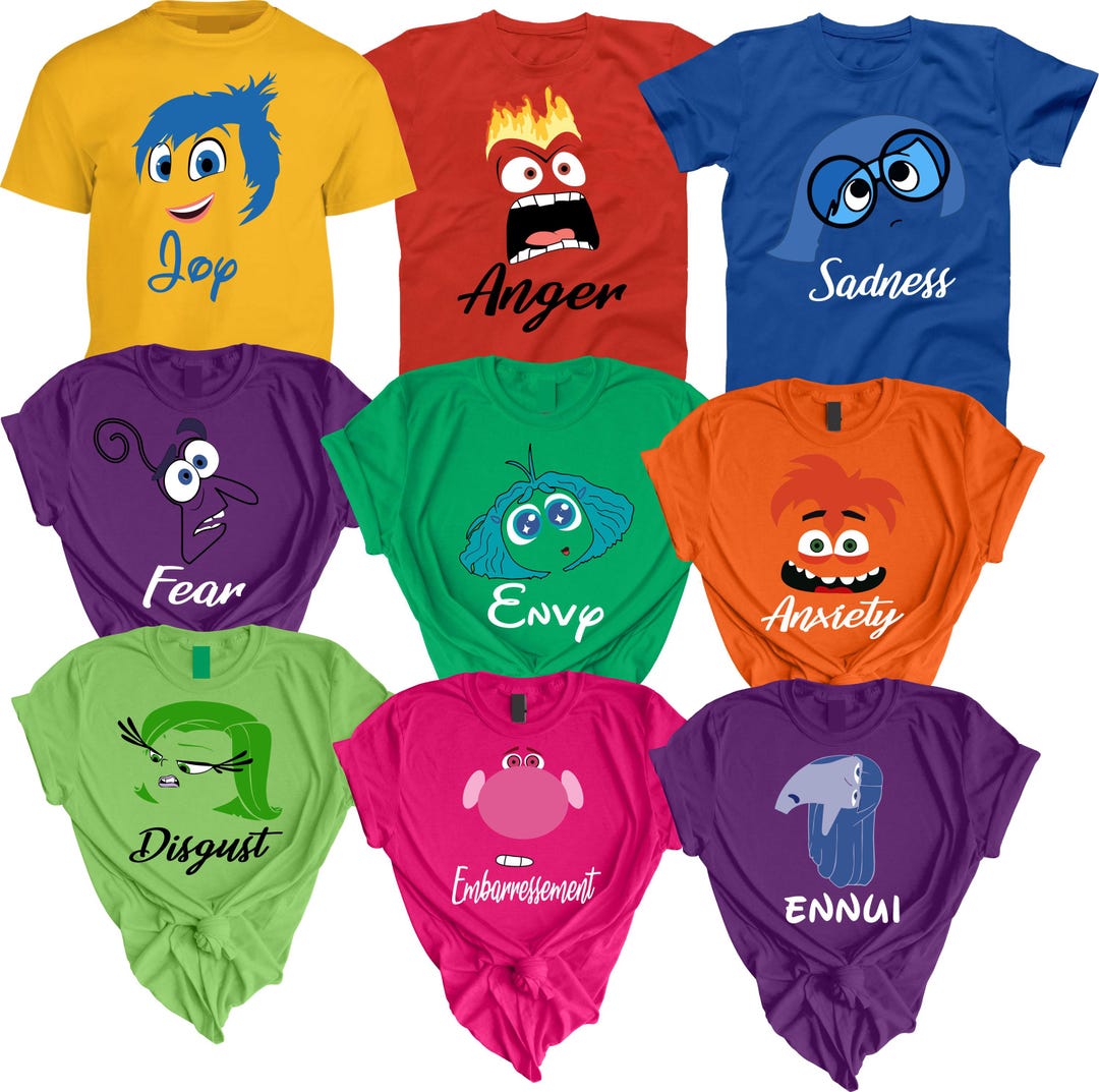 Inside Out 2 Character Shirt: Family Halloween Costume - Etsy