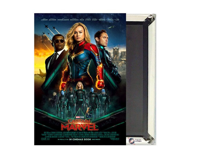 Captain Marvel Movie Magnet - Etsy