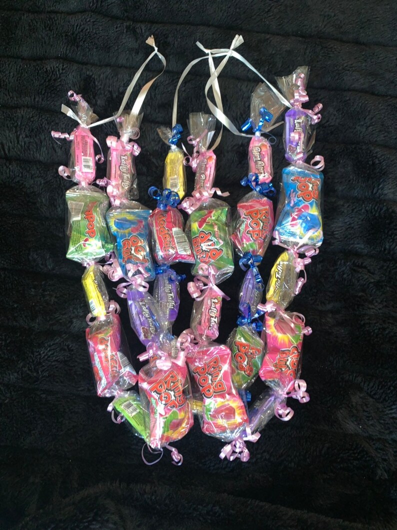 Ring Pop CANDY LEI - Graduation Lei - Ring Pop & Laffy Taffy or Jolly ...