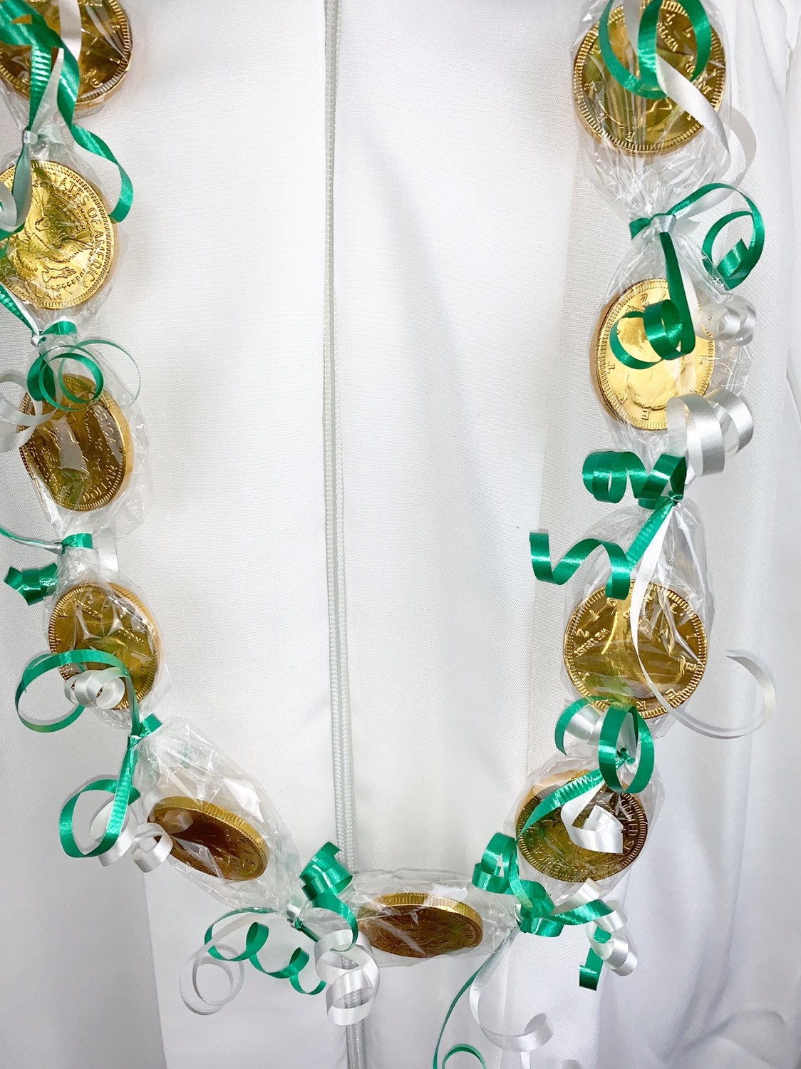 CANDY LEI - Graduation Lei - GOLD Coin Chocolates - Party Favors ...