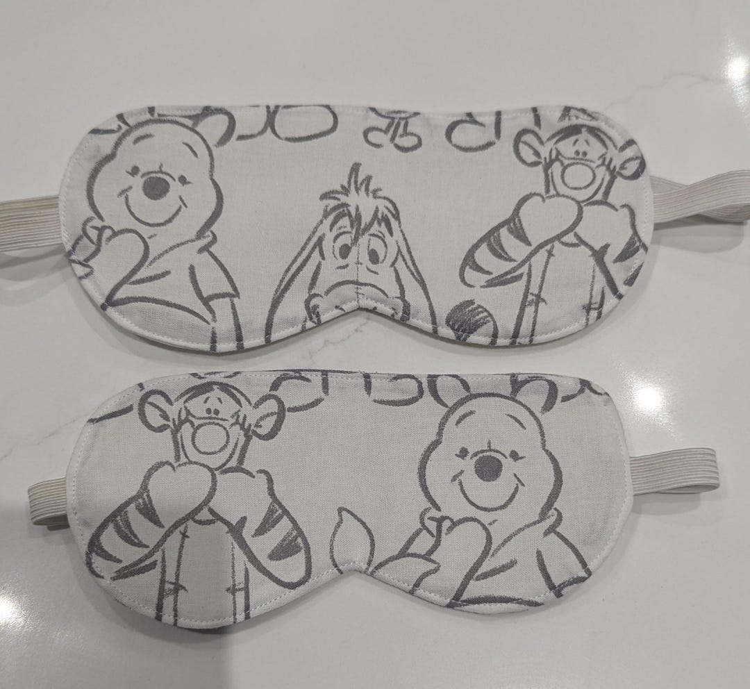 100% Cotton Winnie Pooh Tigger Handmade Sleep Eye Mask | Handmade by ...