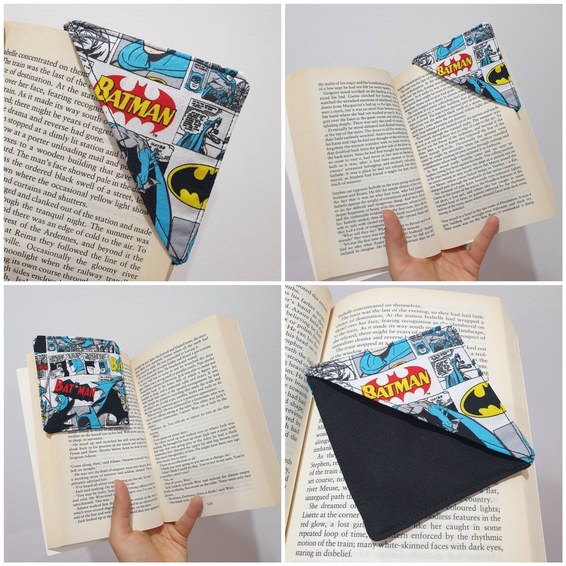 Handmade DC Comics Superman Batman Corner Bookmarks Batman - Etsy UK