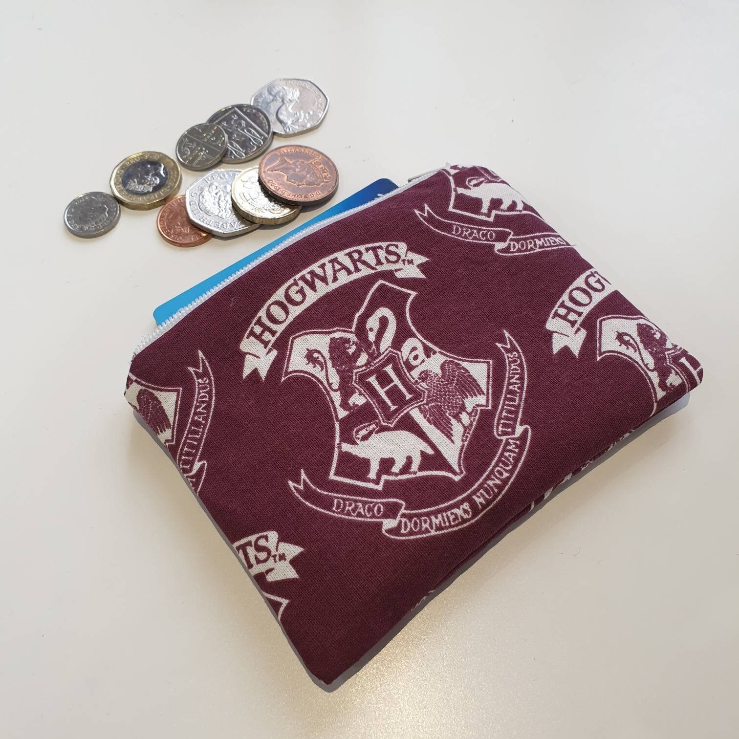 Harry Potter Coin Purses Pouches With Zip and Lining - Handmade by Sew ...