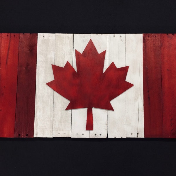 Wooden Canadian Flag - Etsy Canada