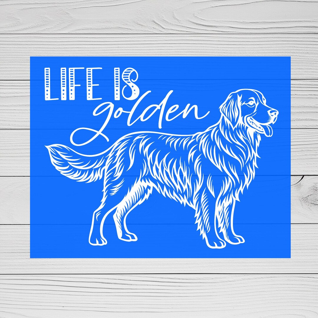 Golden Retriever | Dog Stencils | Life is Golden | Reusable Adhesive ...