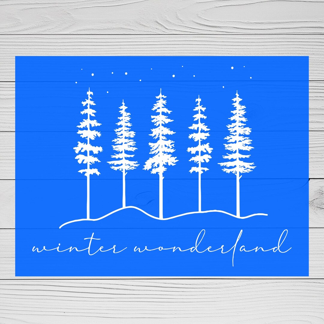 Winter Wonderland Silkscreen Stencil | Reusable Adhesive Silkscreen ...