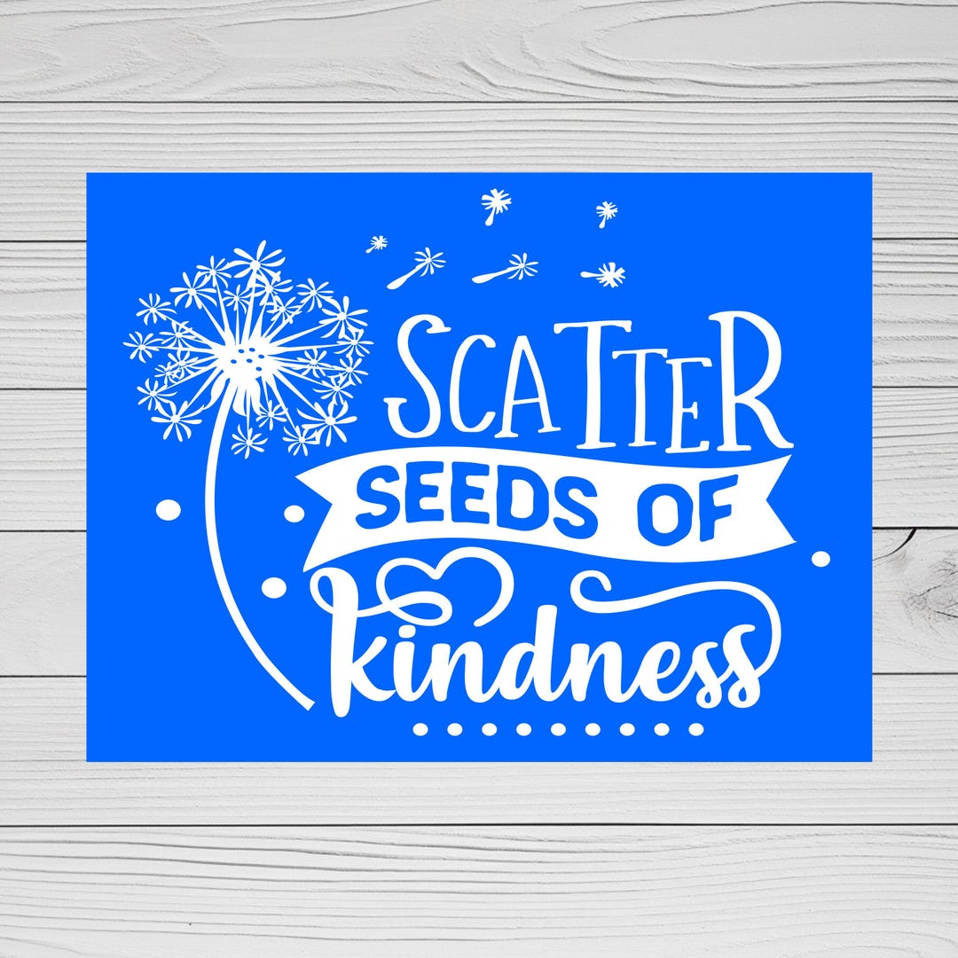 Scatter Kindness Stencil | Reusable Adhesive Silkscreen Stencil | Wood ...