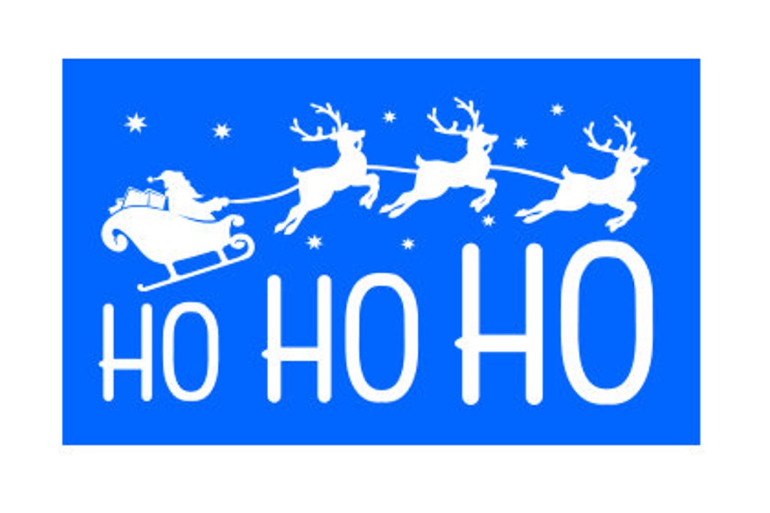 Christmas Stencils Ho Ho Ho Stencil Reusable Adhesive - Etsy