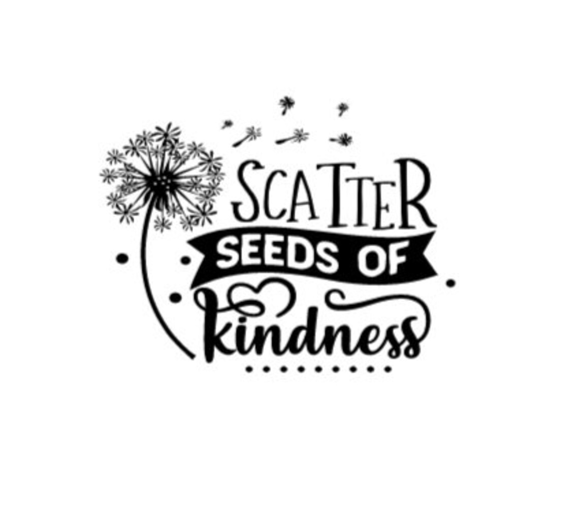Scatter Kindness Stencil Reusable Adhesive Silkscreen - Etsy