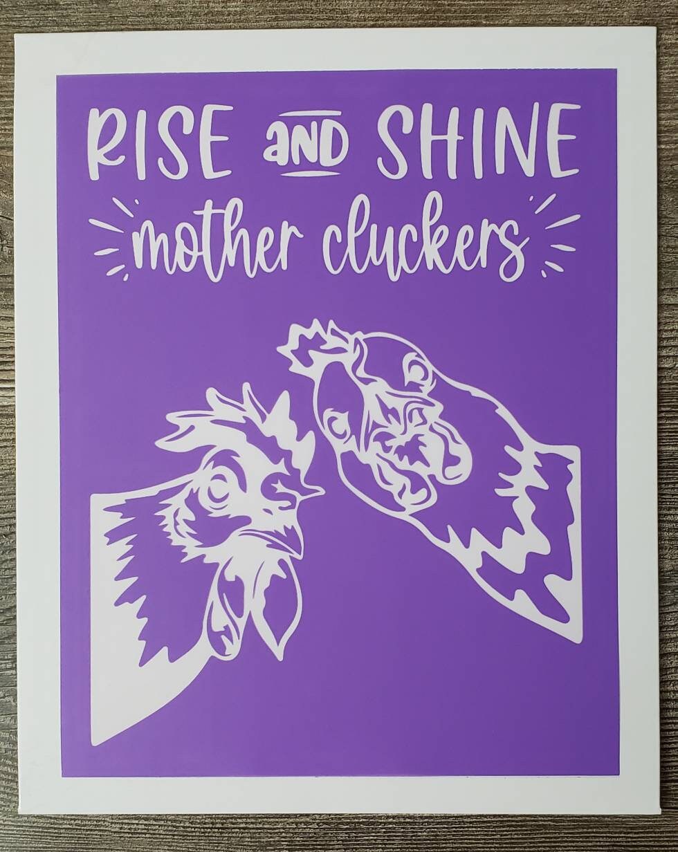 Farm Stencils Rise and Shine Stencil Reusable Adhesive - Etsy