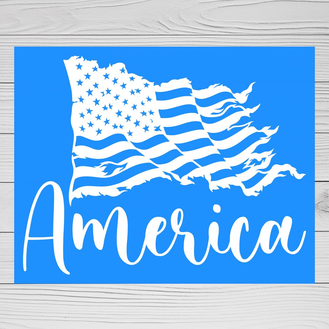 America Stencil Silkscreen | Fourth of July Stencil | Reusable Adhesive ...