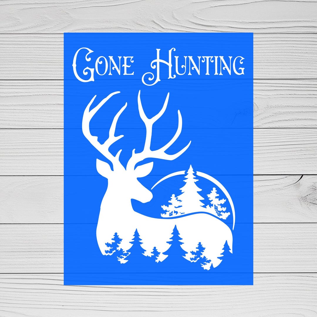 Deer Hunting Stencil | Adventure Stencil | Reusable Self-adhesive ...