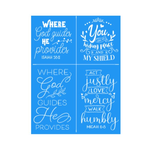 Scripture Stencils - Etsy