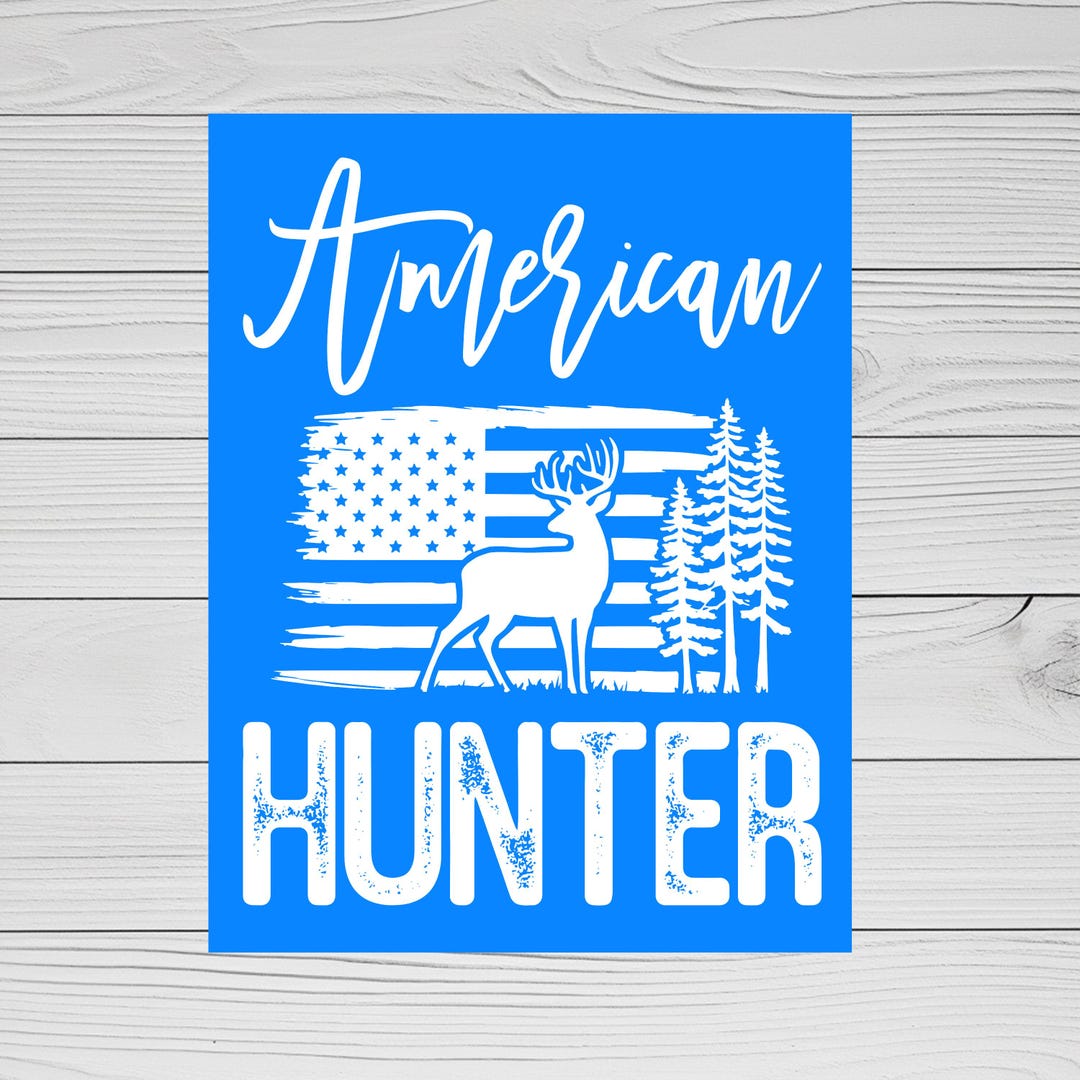 Hunting Stencil, Reusable Adhesive Silkscreen Stencil, American Hunter ...