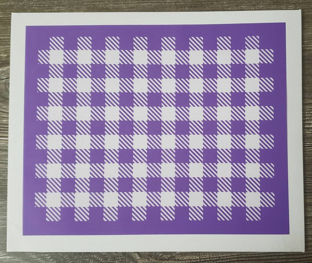 Buffalo Plaid Stencil | Christmas Stencil | Fall Stencil | Reusable ...