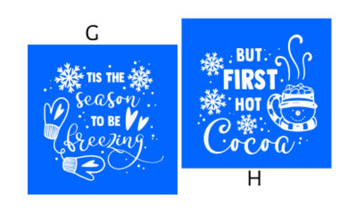Christmas and Winter Stencils | Christmas Ornaments Stencil | Reusable ...