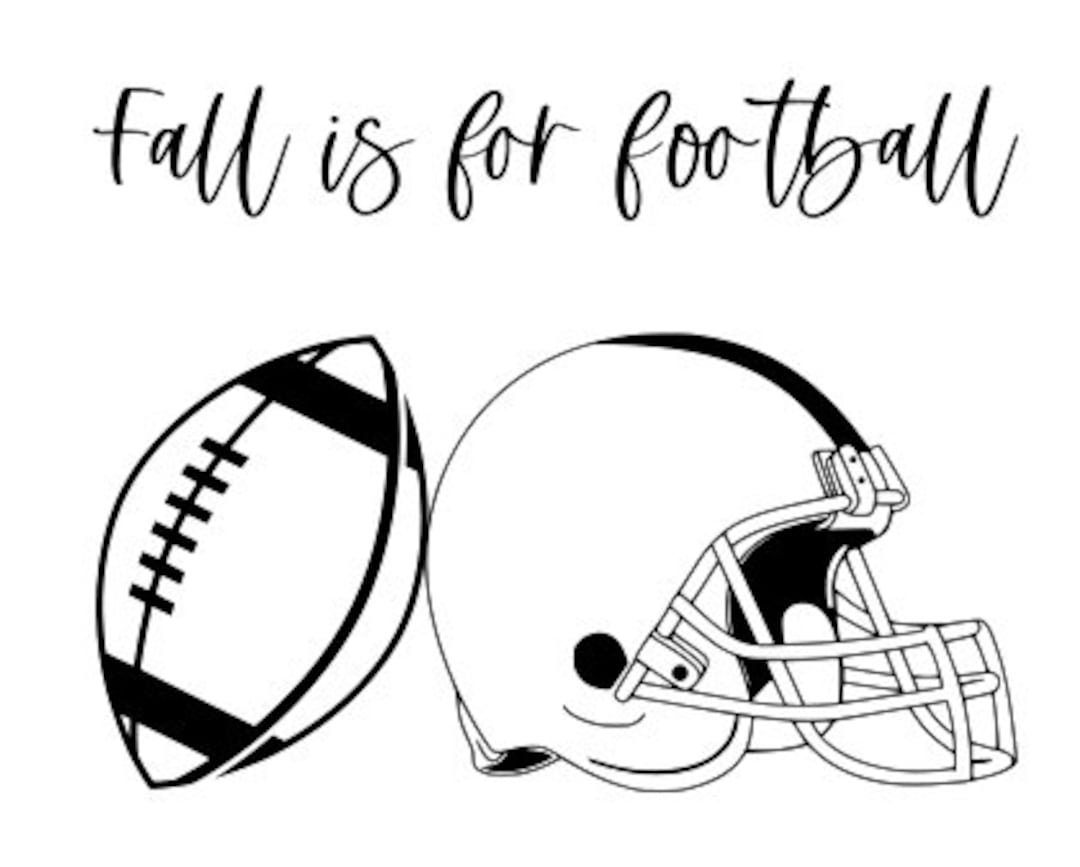 Fall Stencil Fall is for Football Stencil Football Helmet Reusable ...