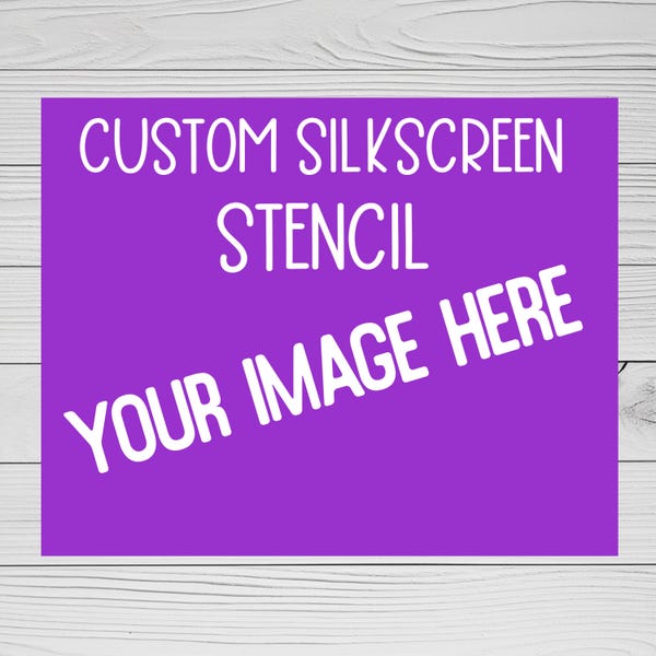 Silkscreen Fabric Stencil - Etsy