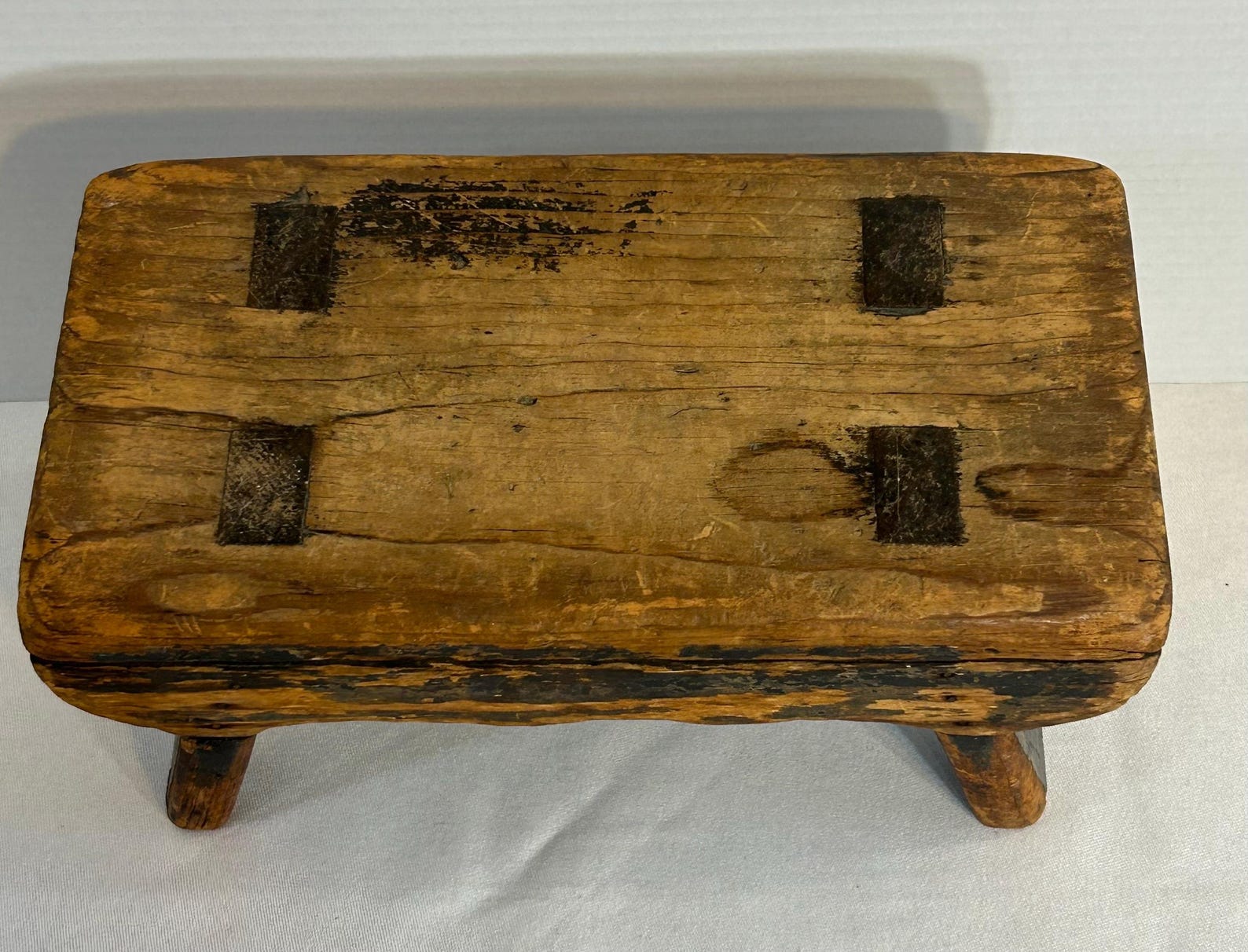Antique Pine (?) Primative Wooden Footstool Cow Milking Stool - Etsy