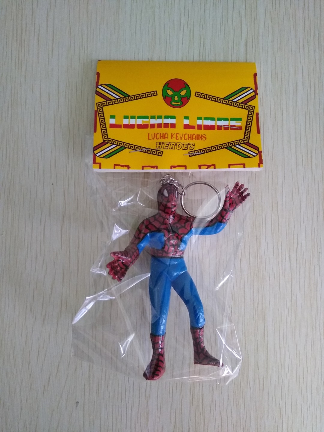 SPIDER-MAN Action Figure Keychain - Etsy