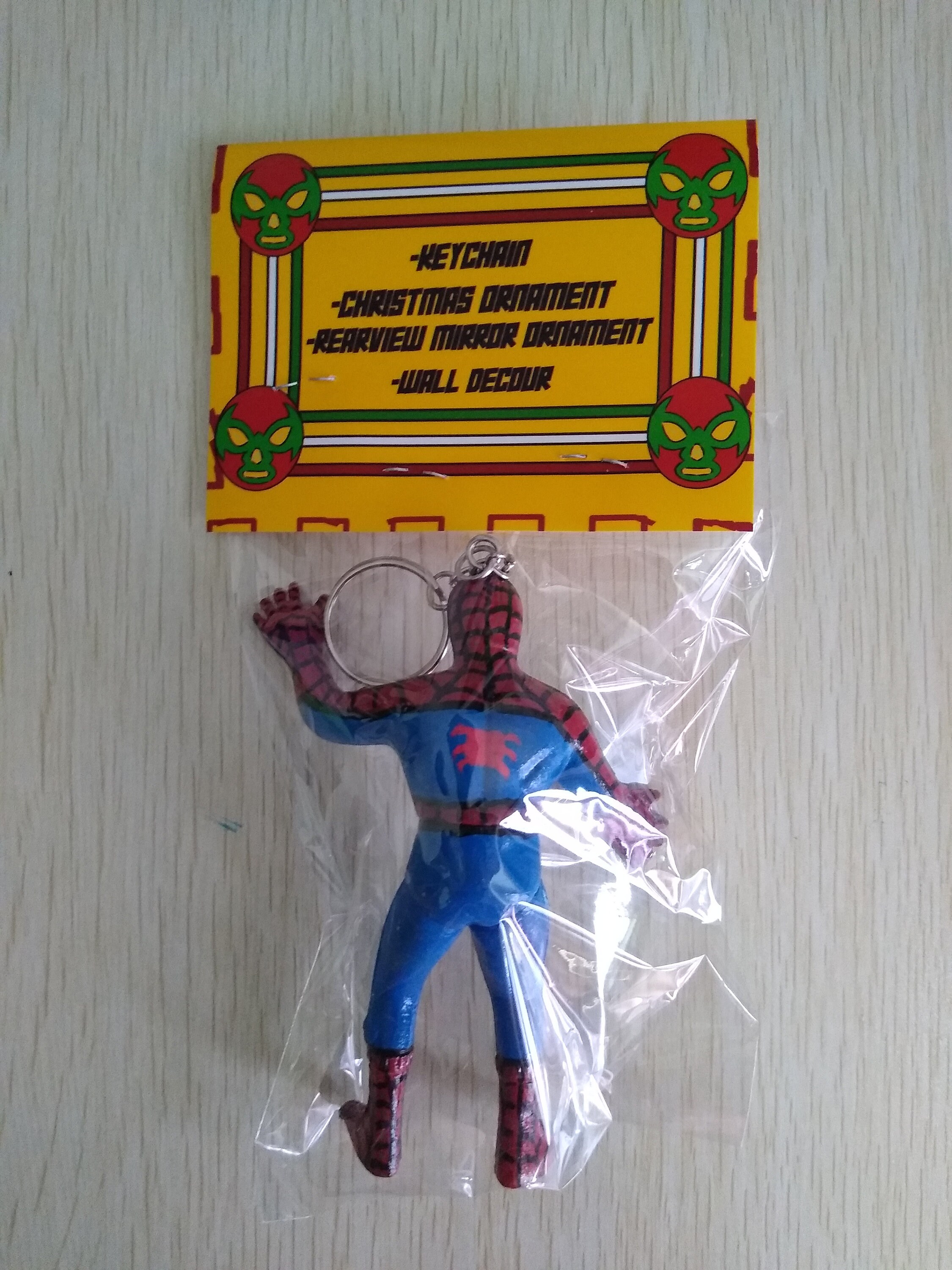 SPIDER-MAN Action Figure Keychain - Etsy