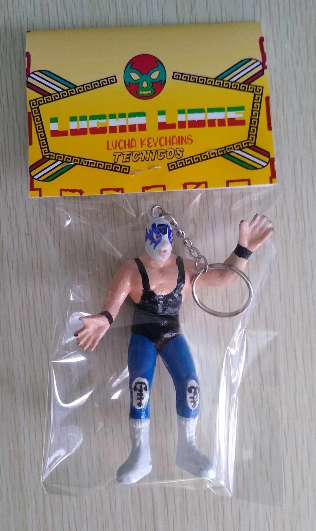 Atlantis Luchador Action Figure Keychain - Etsy