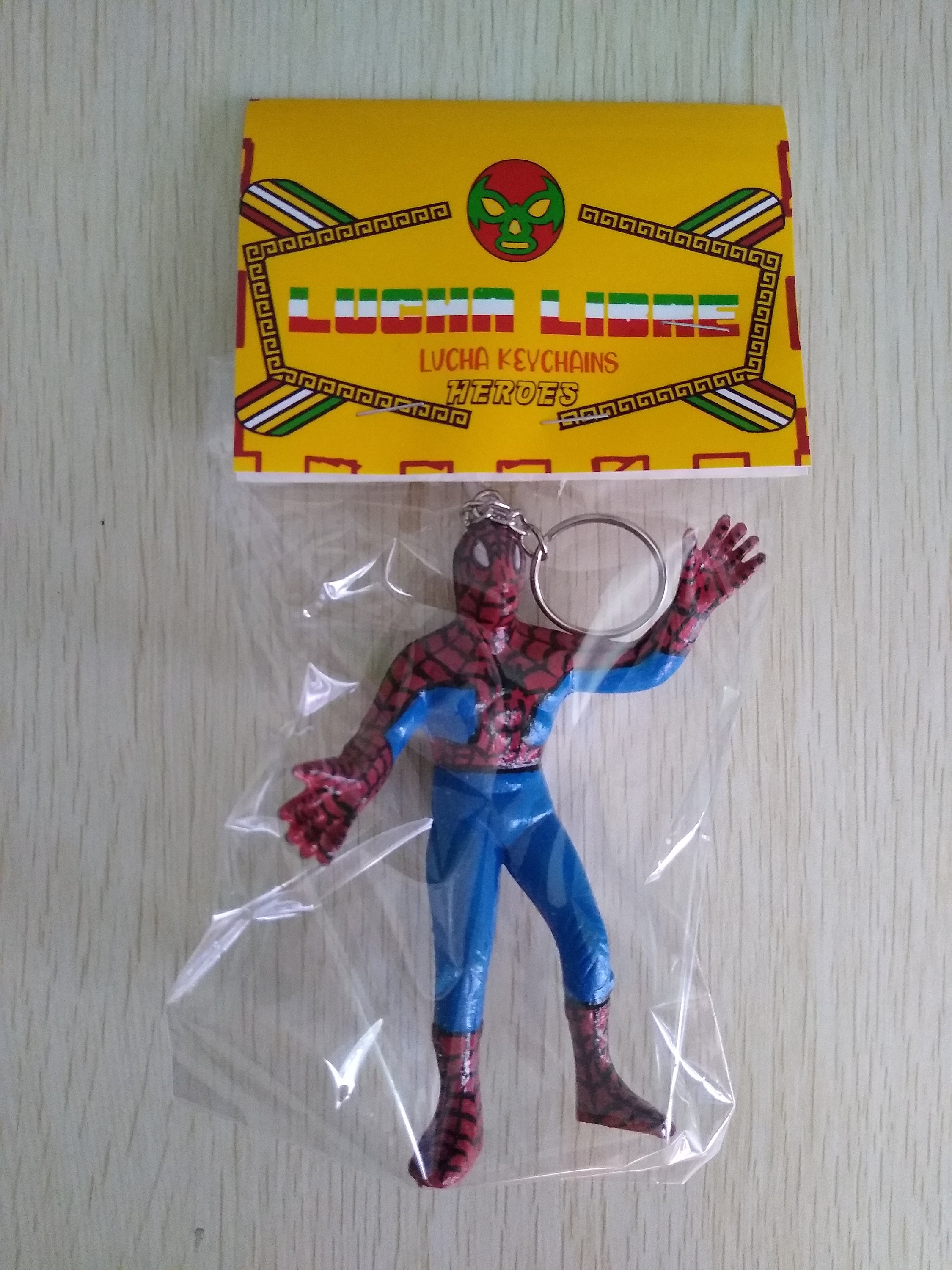 SPIDER-MAN Action Figure Keychain - Etsy