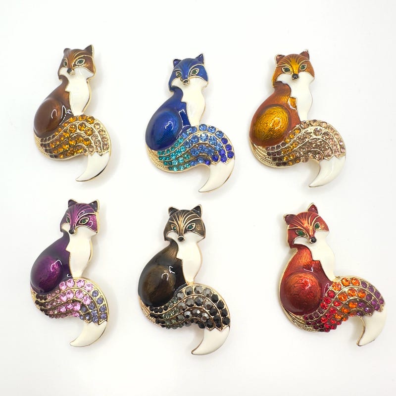 Fox Brooch - Etsy