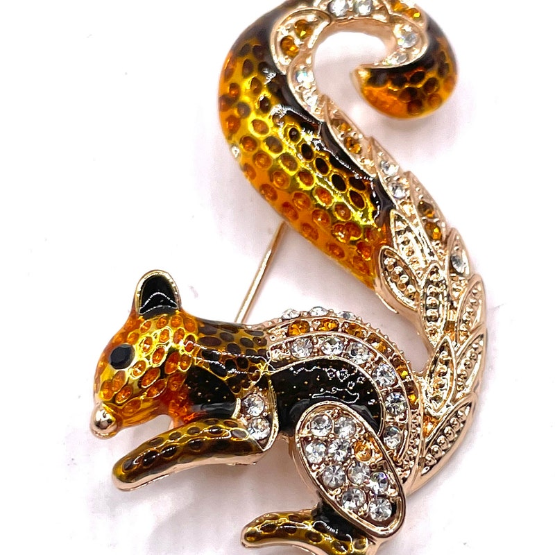 Squirrel Brooch - Etsy