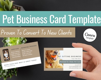 Dog Business Card Template - Etsy
