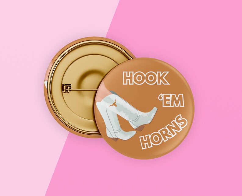 UT Austin - Custom Gameday Buttons – Personalized College Pins | School ...