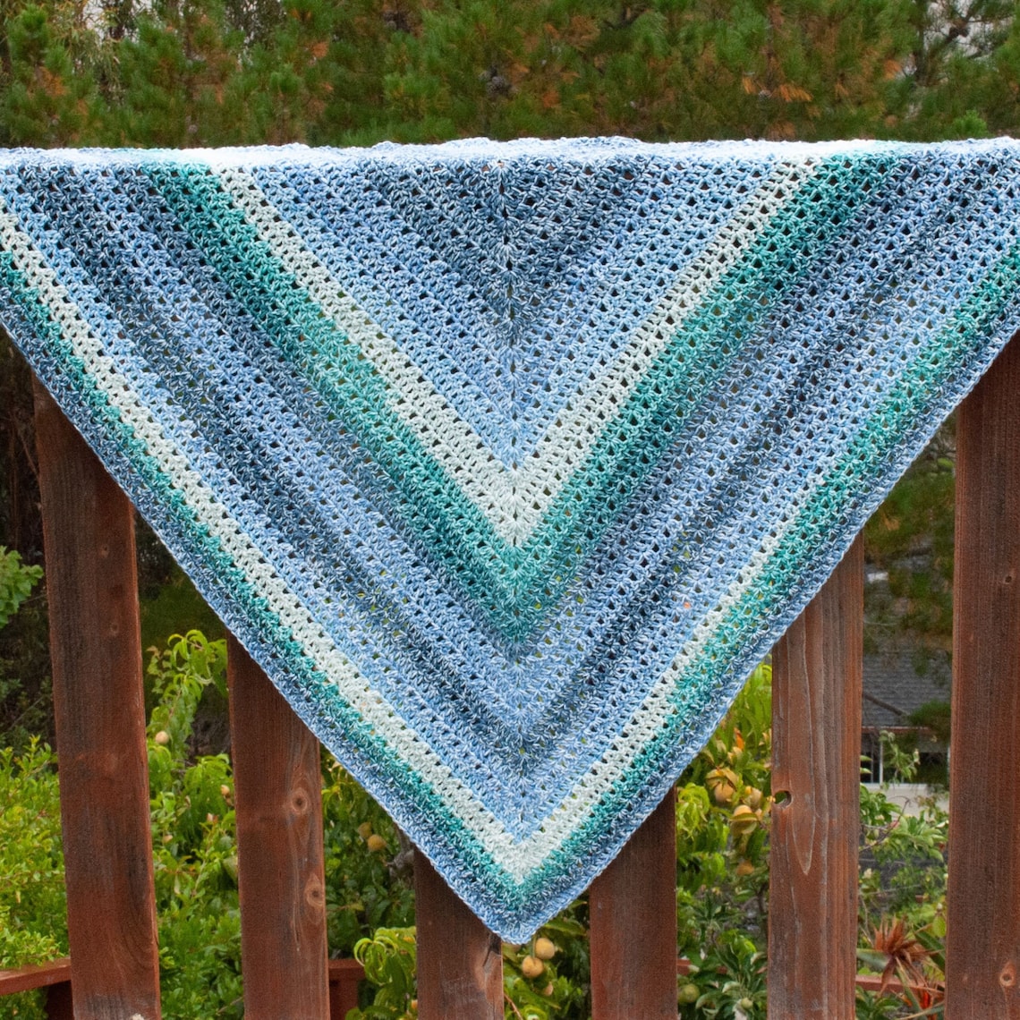 Beginner Triangle Crochet Shawl Pattern Pdf Pattern Instant - Etsy