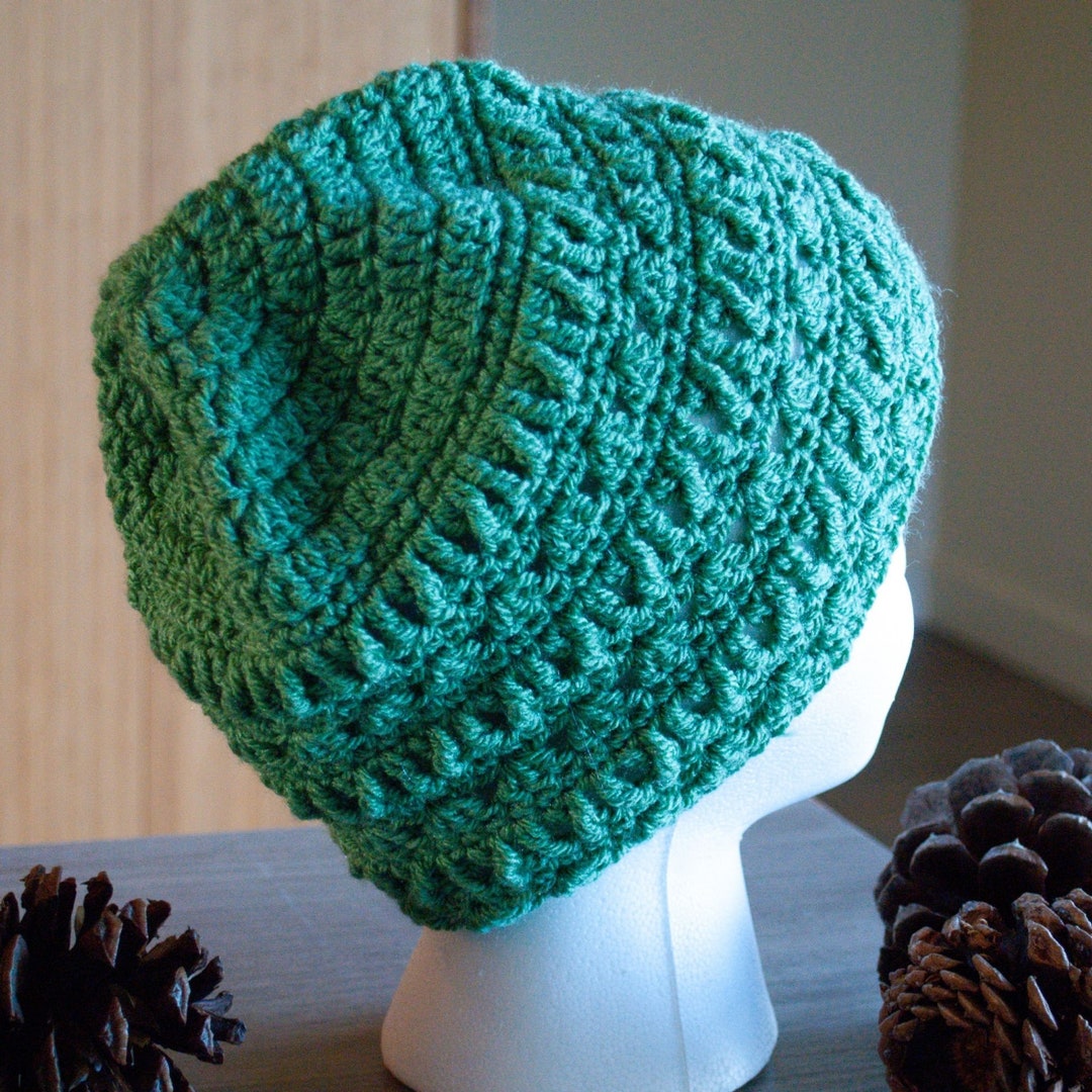 Lace Crochet Hat Pattern Gift for Her, Instant Download Crochet Toque ...