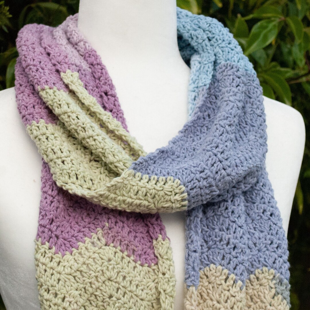 Chevron Scarf Crochet Pattern, Pdf Pattern Instant Download - Etsy