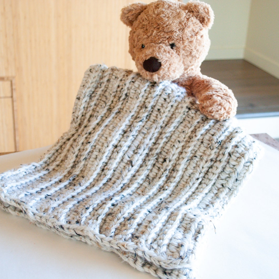 Textured Crochet Baby Blanket Pattern: Quick Chunky Yarn (PDF Pattern ...