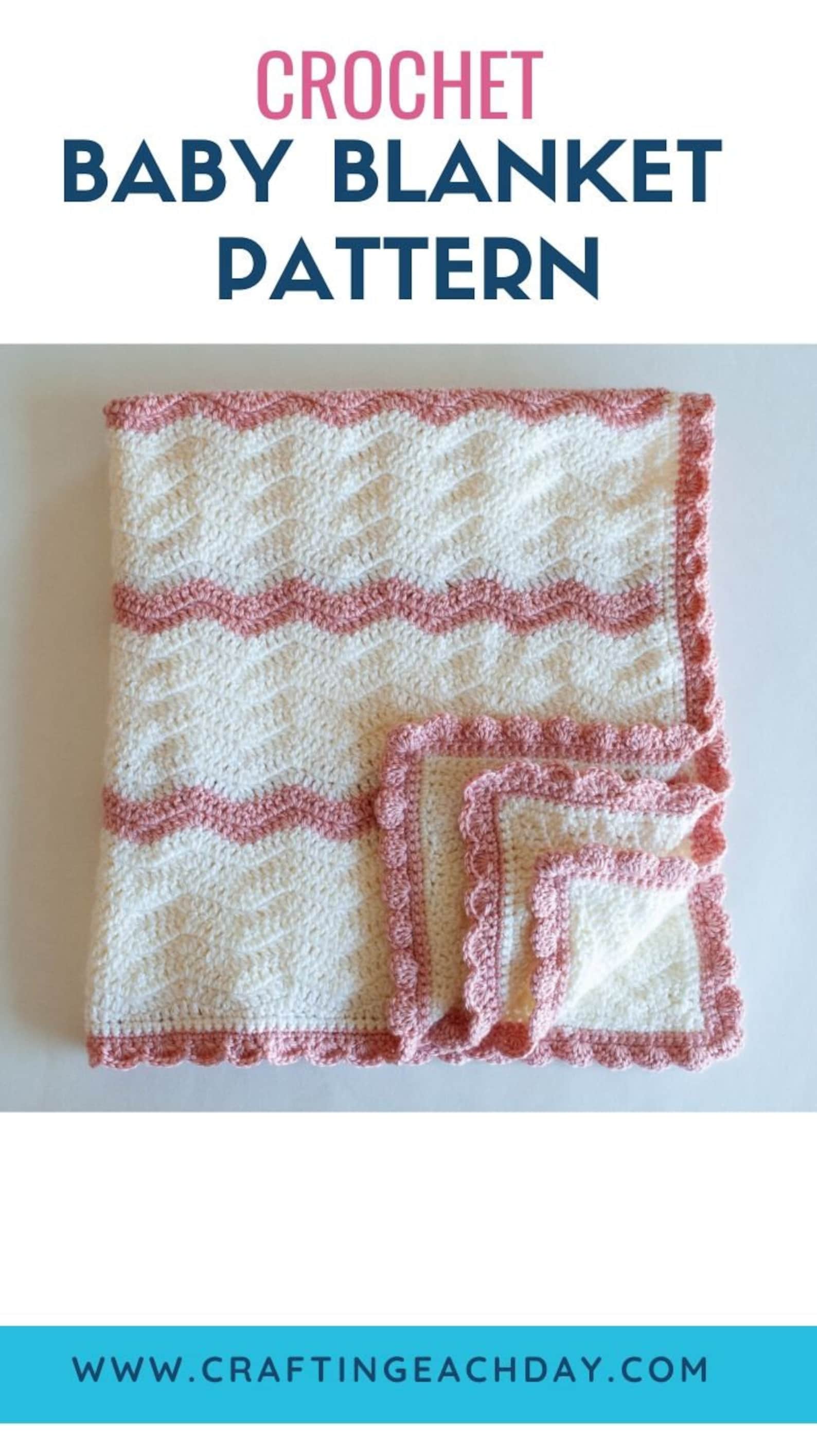 Snuggles and Waves a Crochet Ripple Baby Afghan Pattern - Etsy