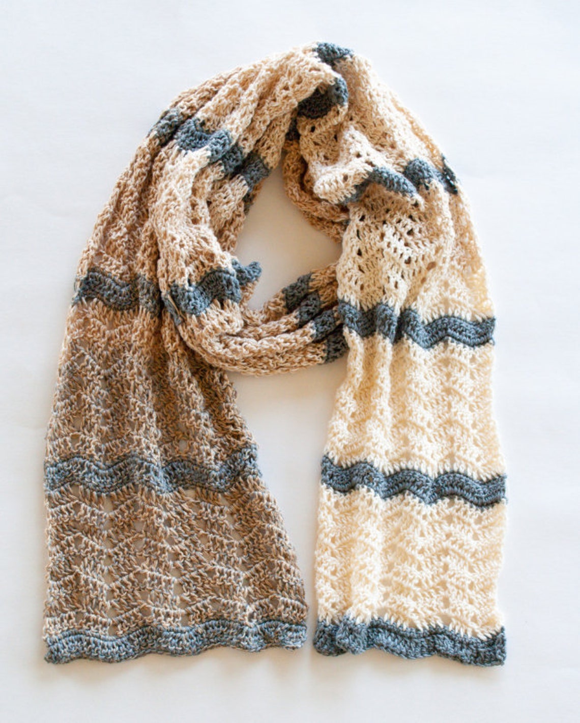 Gradient Yarn Crochet Pattern Scarf Gift for Her Crochet Pdf | Etsy