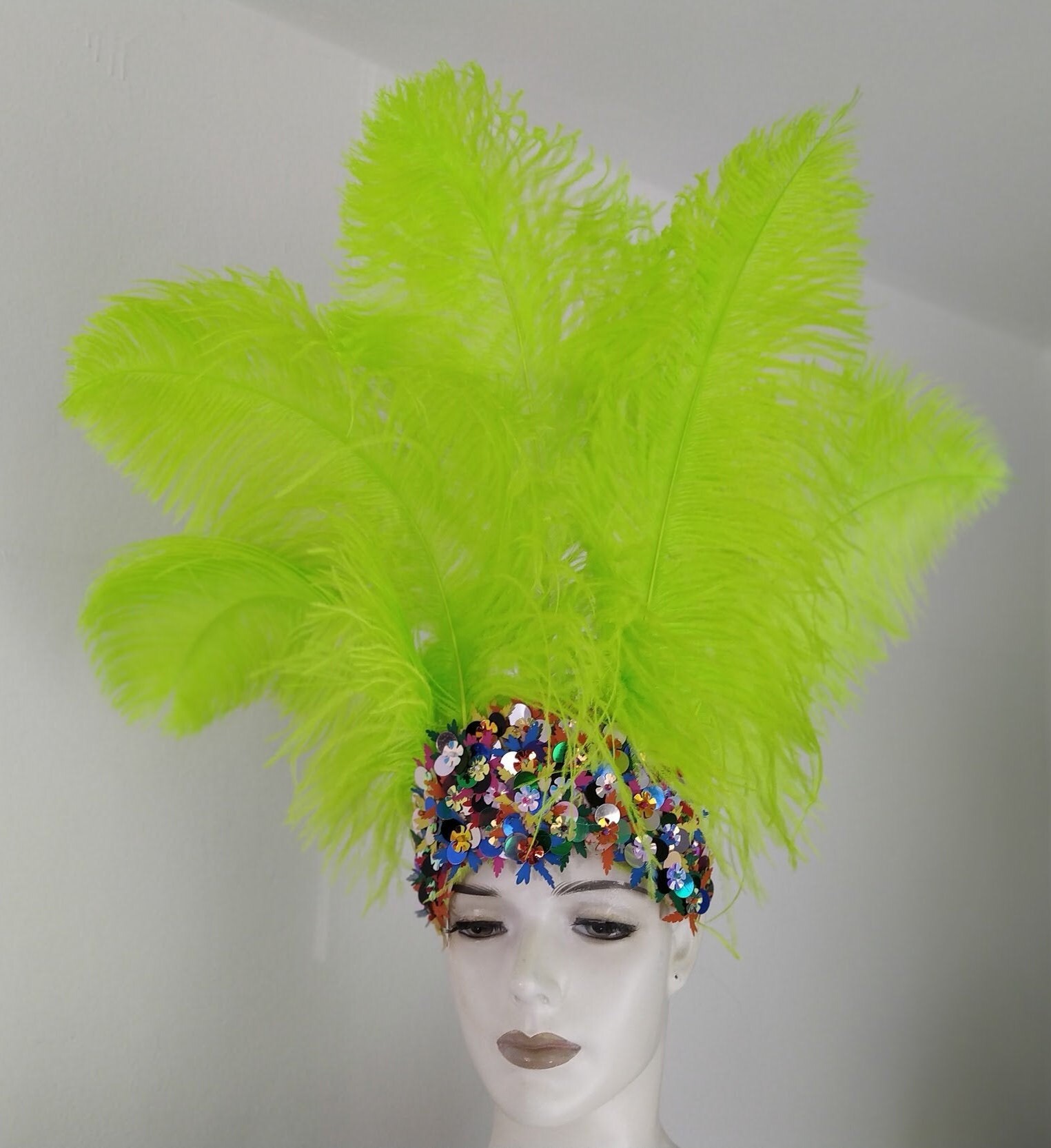 Carnival FEATHERS Open Face Crown to Choose From Feather Headpiece ...