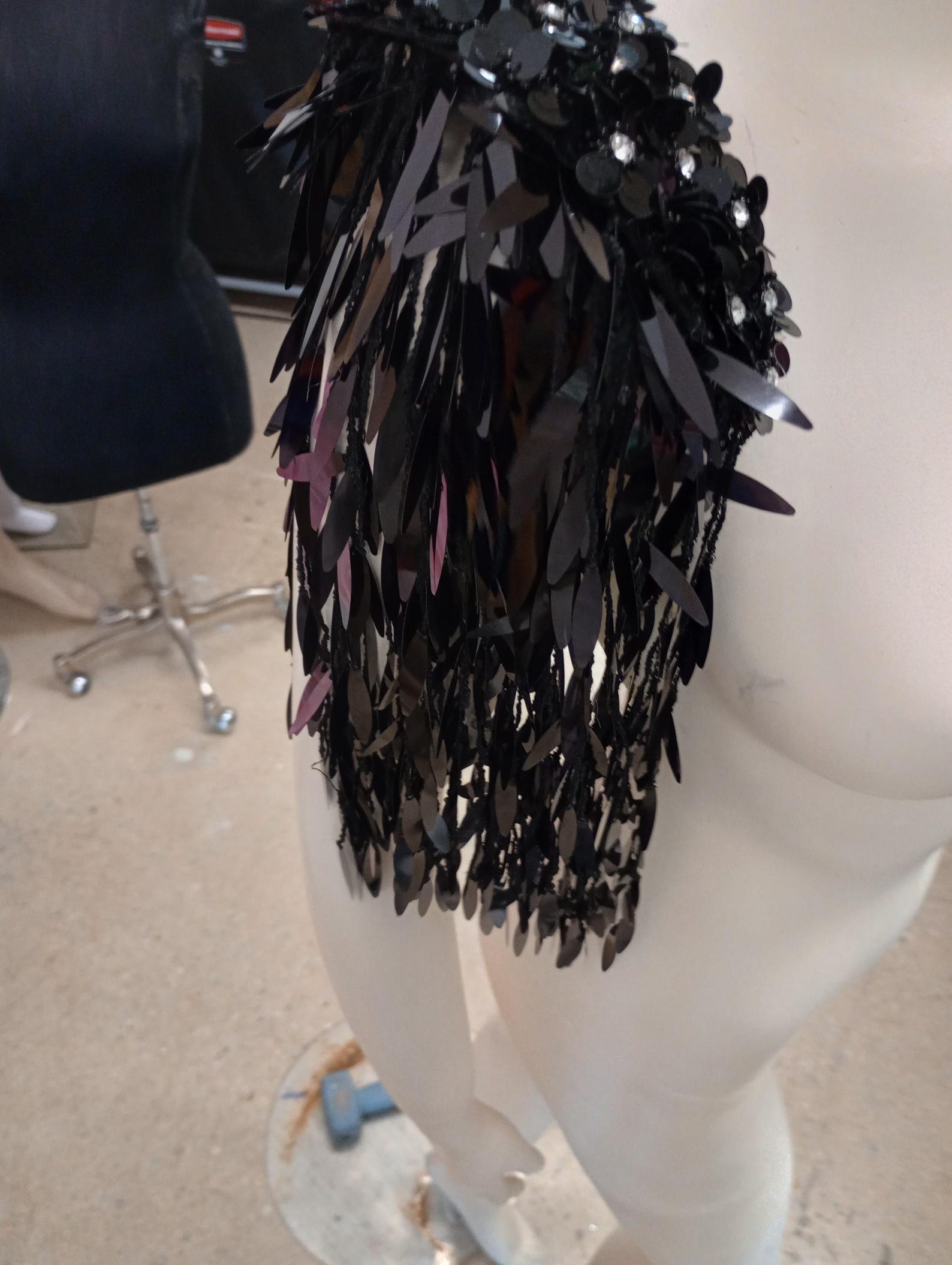 Epaulets Large AB Crystal Laser Cut Sequin Fringes MADE in USA Have ...