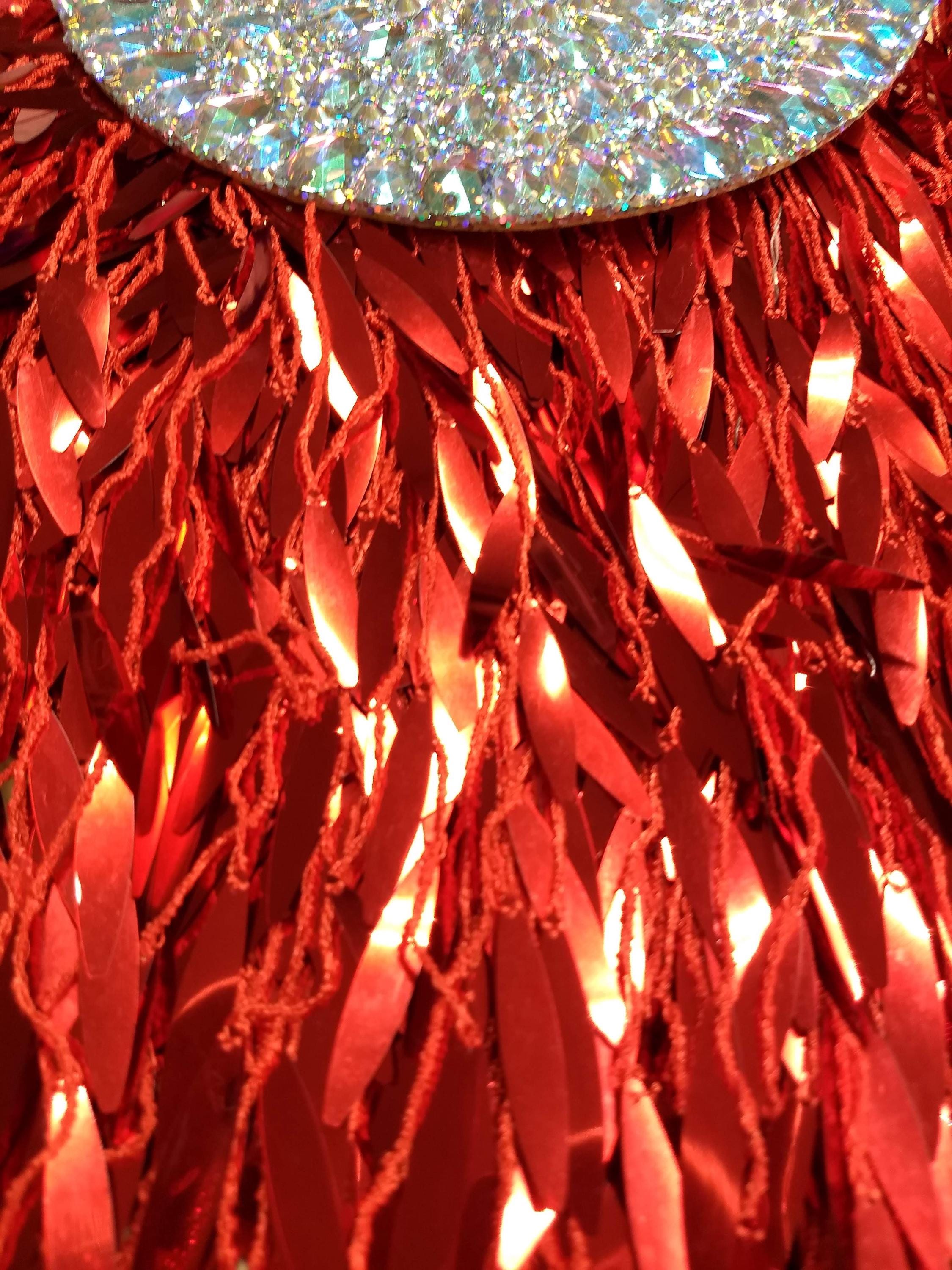 Epaulets Large AB Crystal Laser Cut Sequin Fringes MADE in USA Have ...