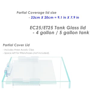 HIRO Aquatics Rimless Aquarium Lids, Low Iron Glass, Extra Clear Lids ...
