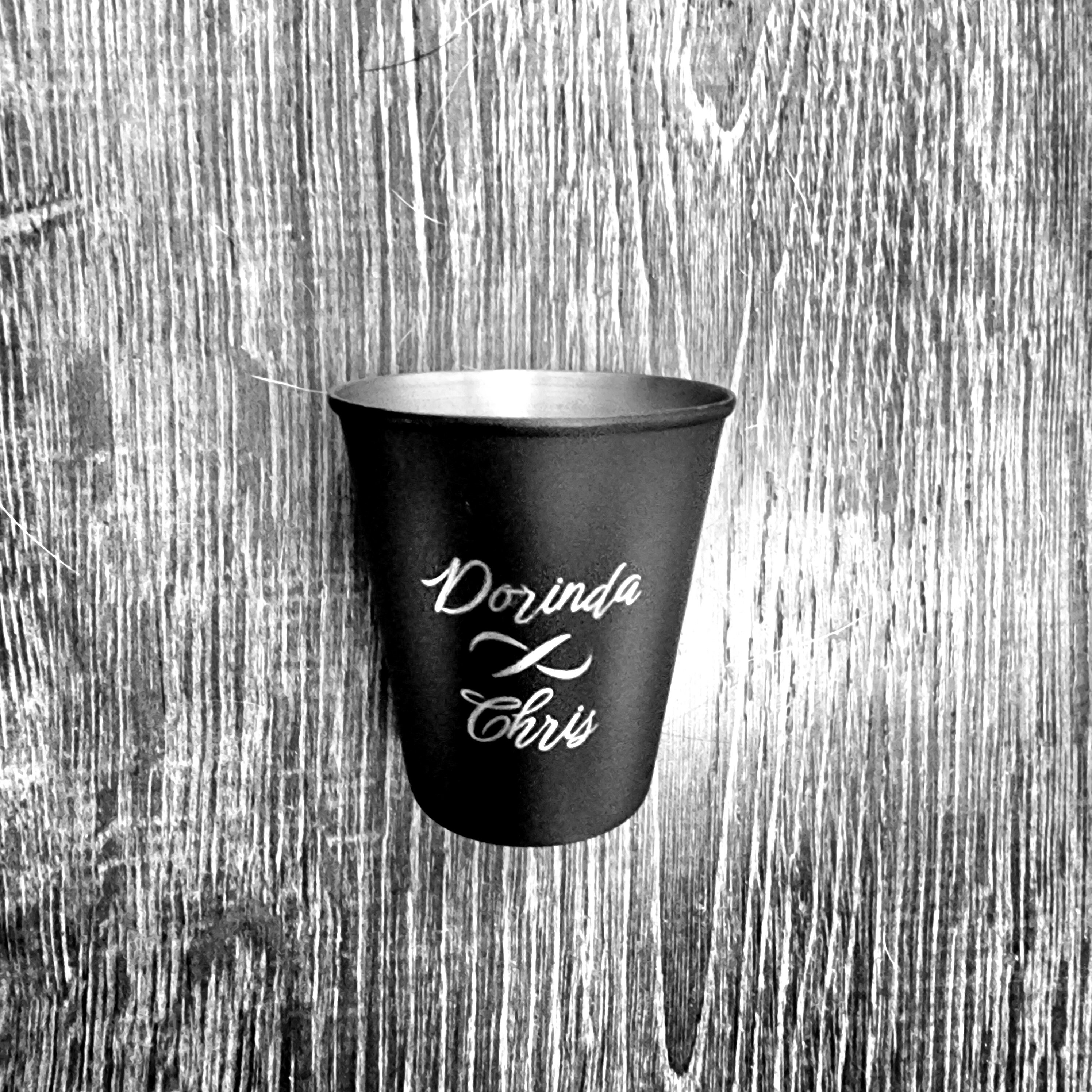 Engraved Stainless Steel Shot Glasses for Weddings, Housewarming Gifts ...