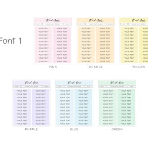 CUSTOM Script Headers in 2 Fonts & 13 Colours Functional - Etsy