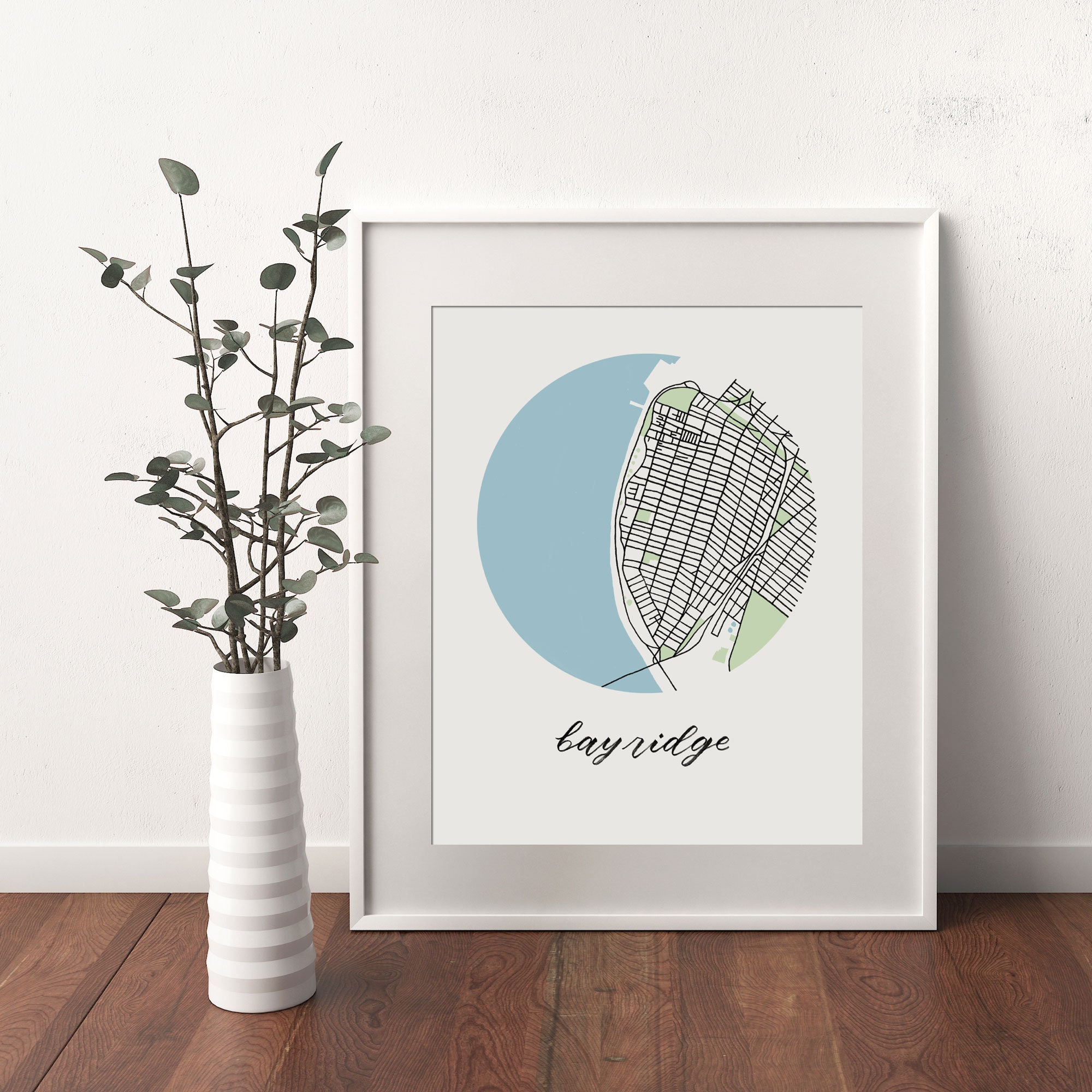 Bay Ridge Map | Illustrated 8"x10" Brooklyn, NYC Neighborhood Print - Etsy