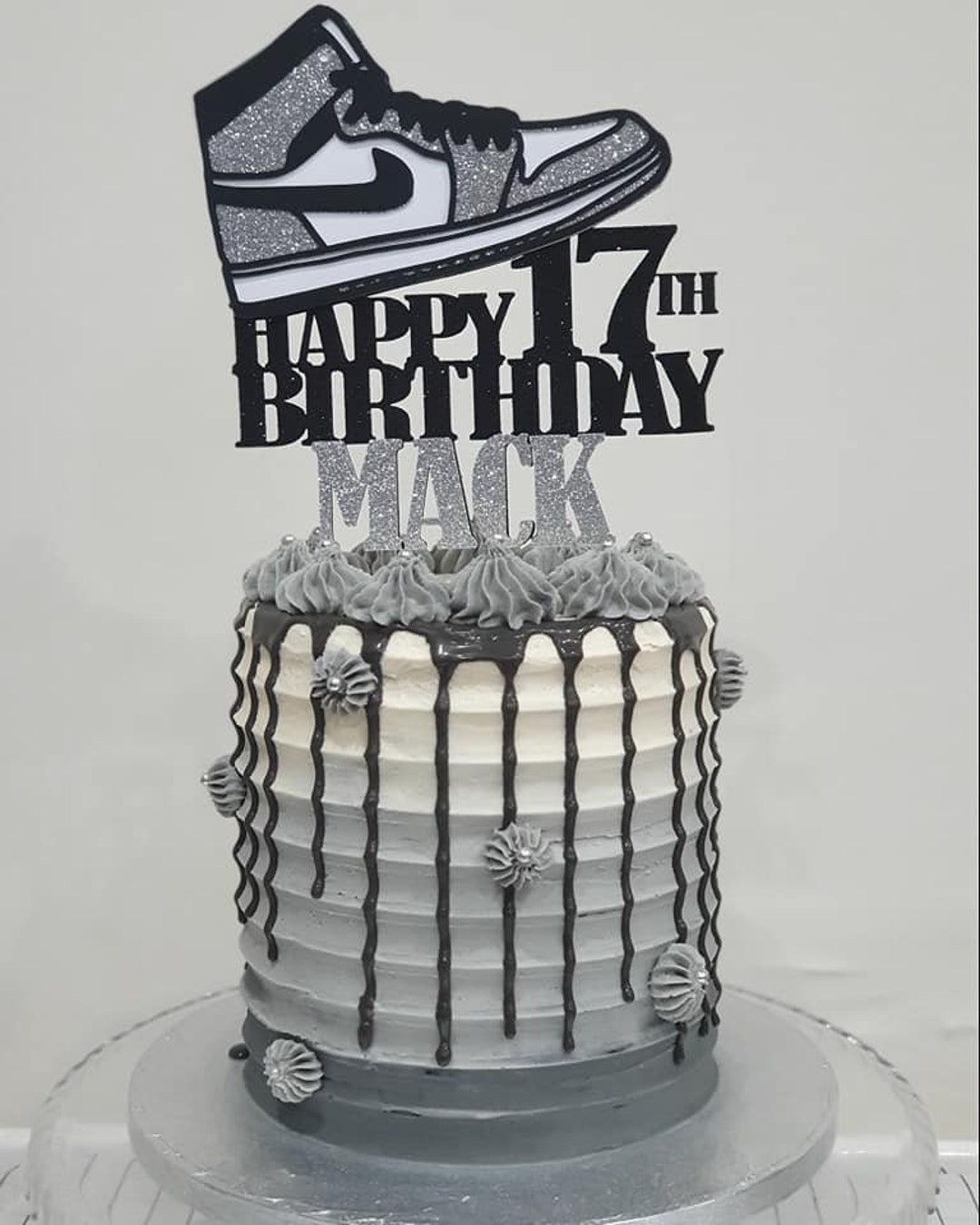 Personalised Trainers Cake Topper - Etsy UK
