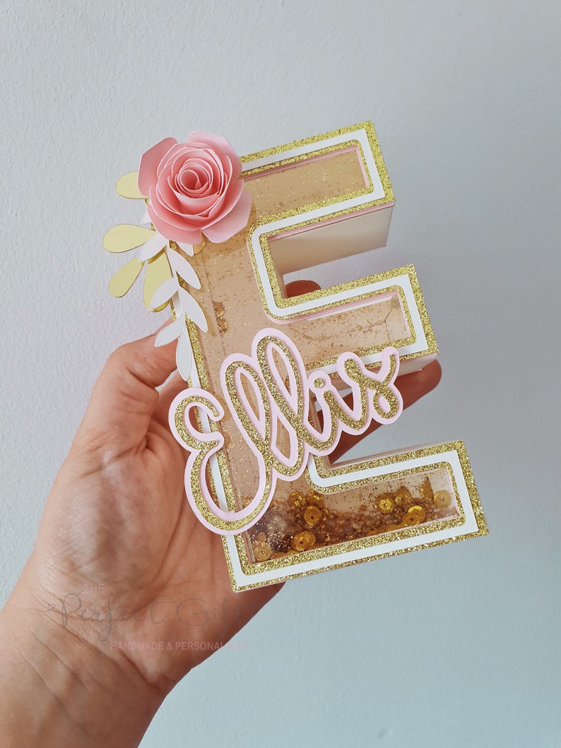 Personalised 3D Shaker LETTERS 3D Standing Letters Party - Etsy