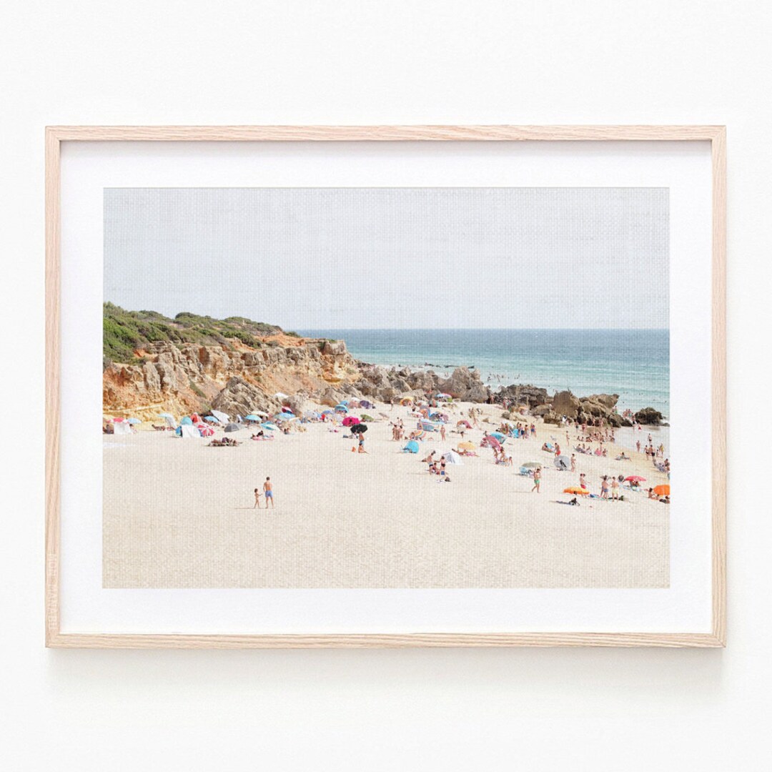 Coastal Printable Wall Art - Modern Home Decor, Colourful Digital Print ...