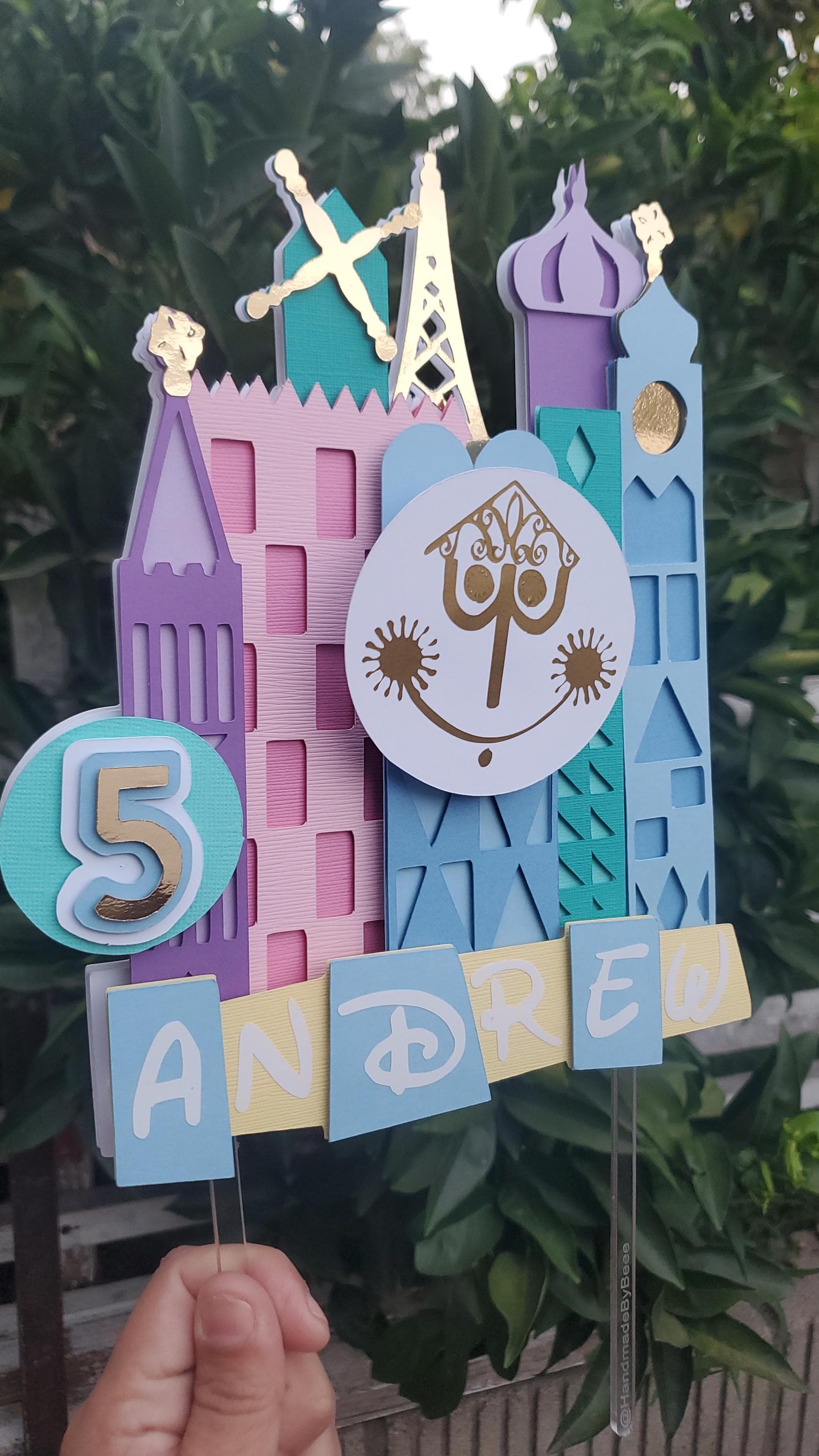 It's a Small World Cake Topper / Clock Tower - Etsy