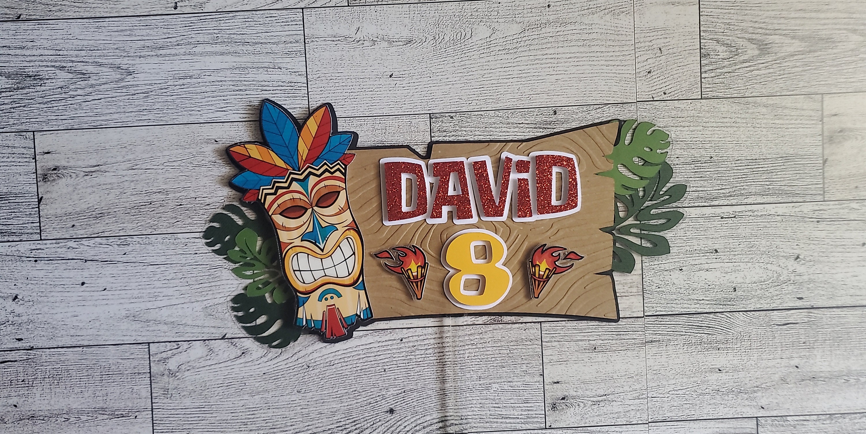 Tiki Birthday Cake Topper, Totem Pole Cake Topper - Etsy